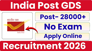 India Post GDS Recruitment 2026 Notification (28740 Vacancies), 10th ...